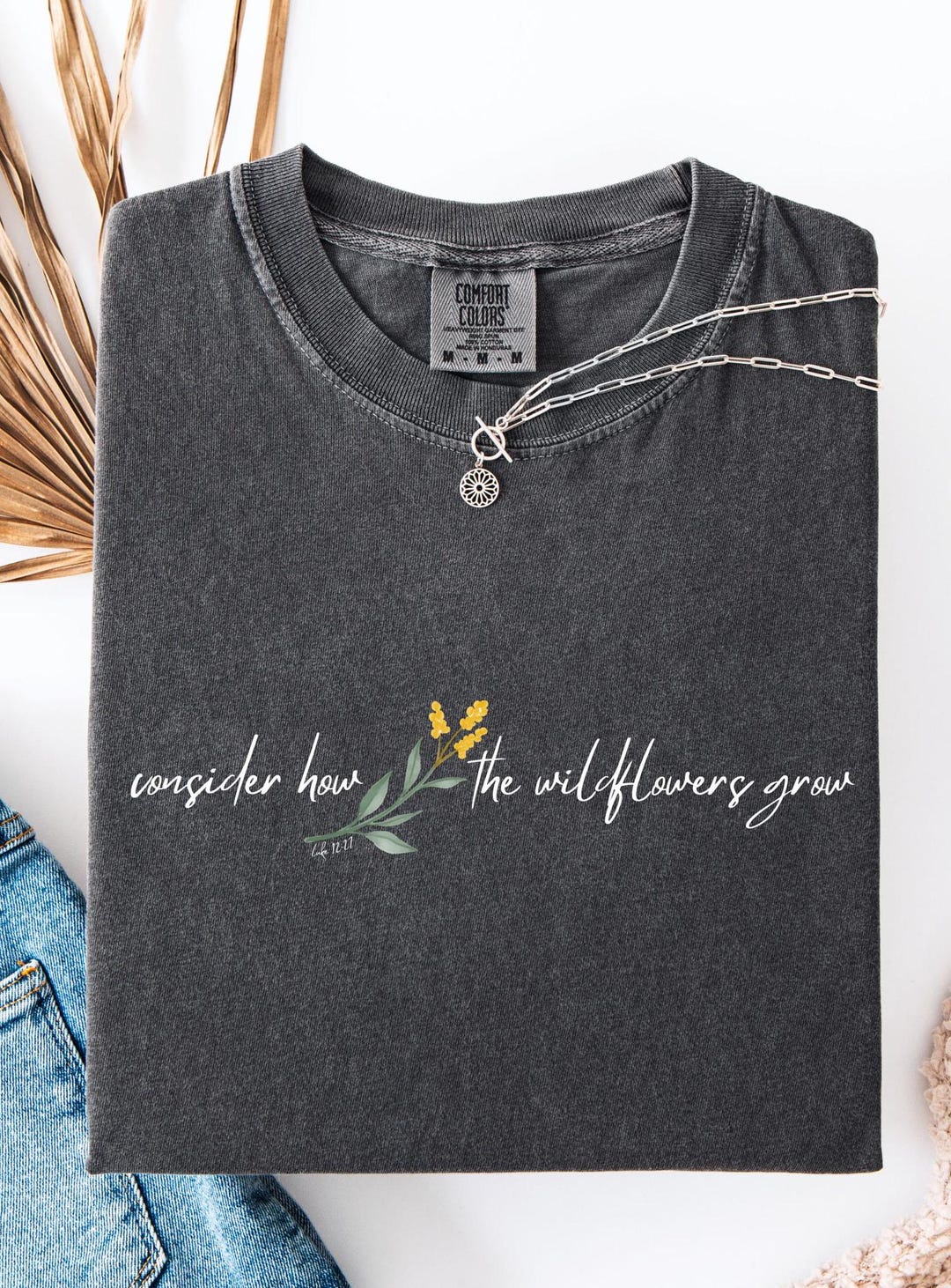 Consider How the Wildflowers Grow Outfit, Simple Comfort Colors ...