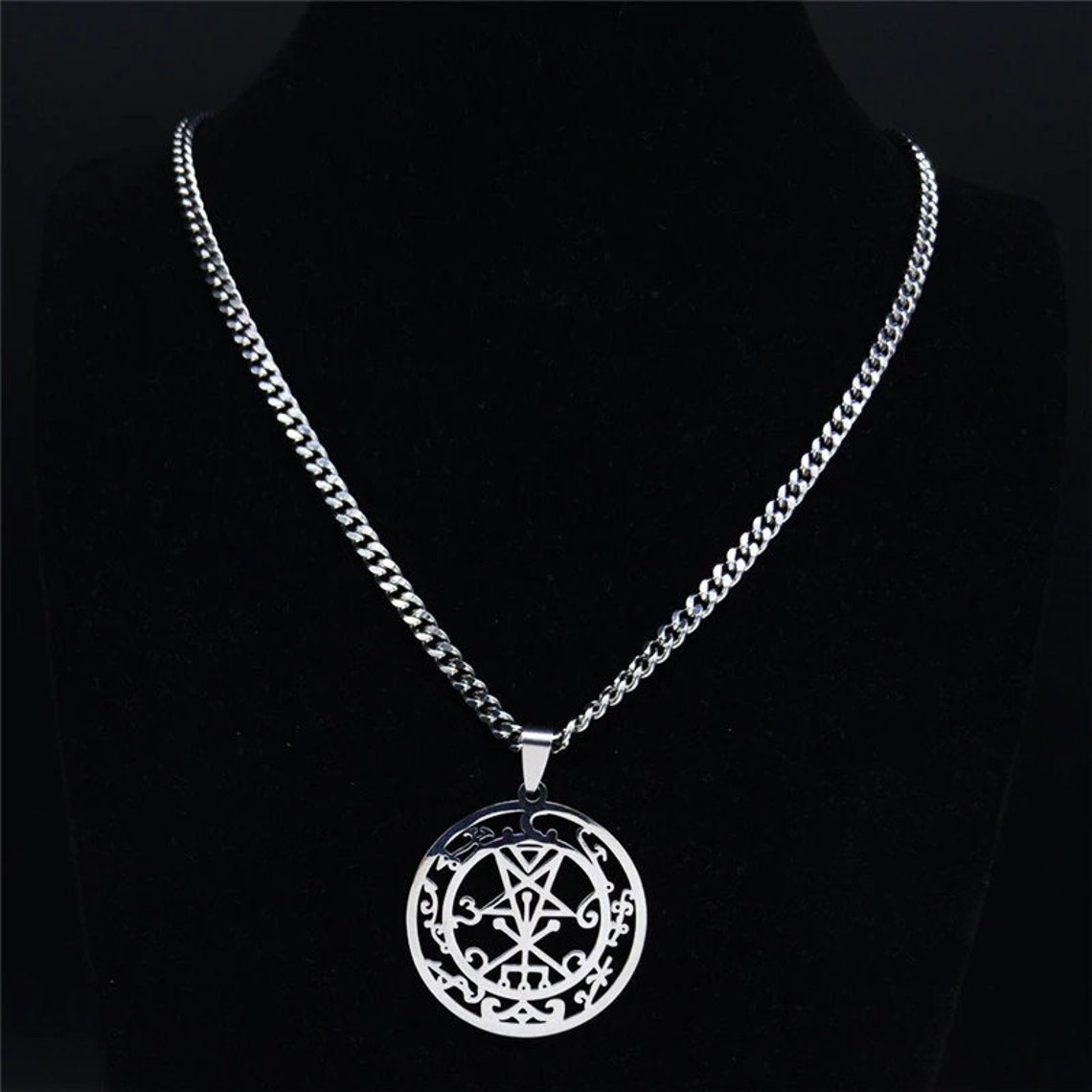 Seal Of Lilith Pendant Lilith Necklace Etsy