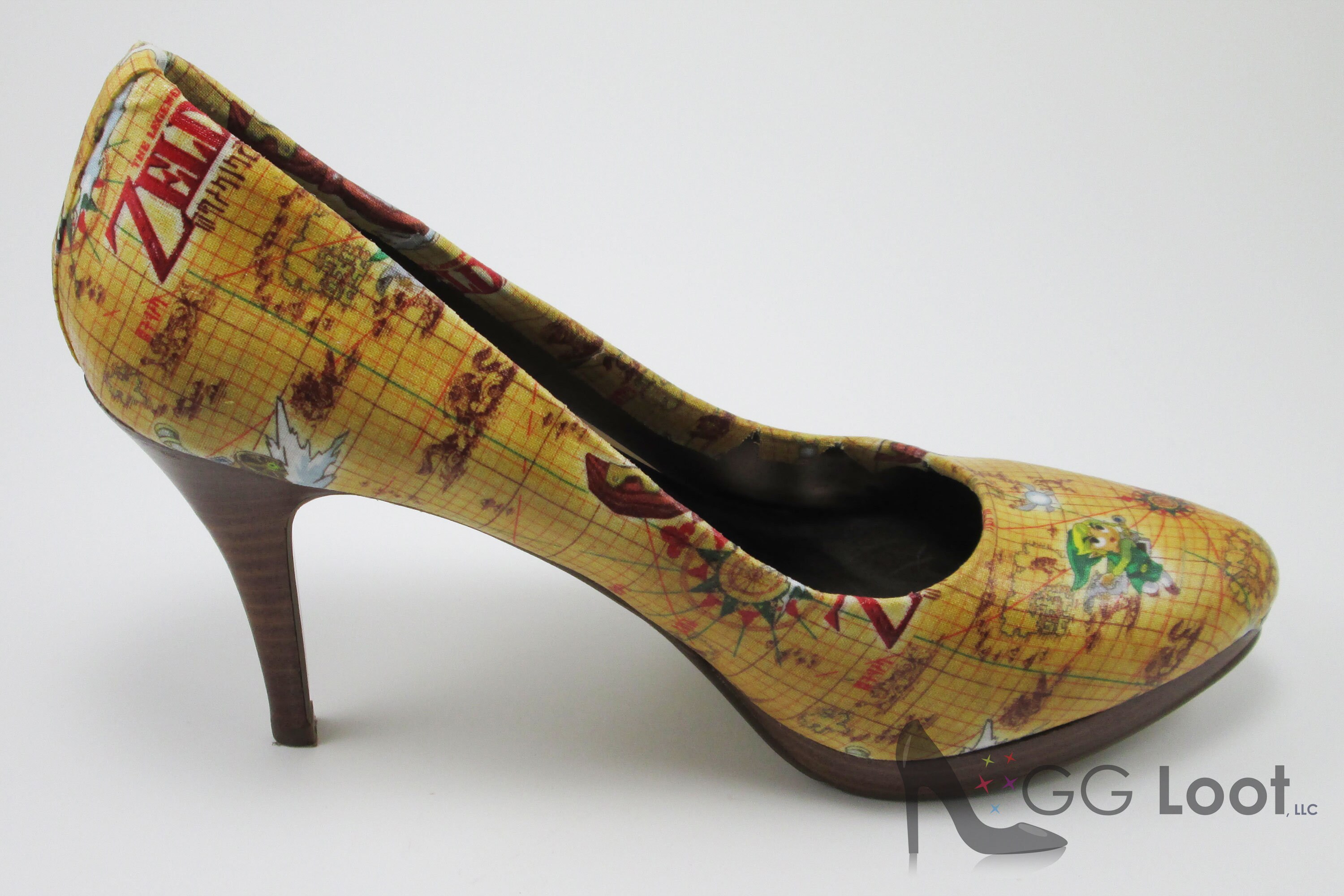 Upcycled Legend of Zelda High Heel Pumps - Etsy