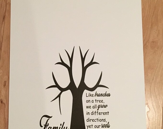 Handprint Family Tree DIY Canvas - Etsy