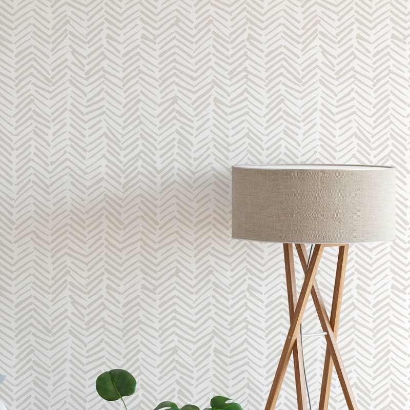 Herringbone Wallpaper - Etsy