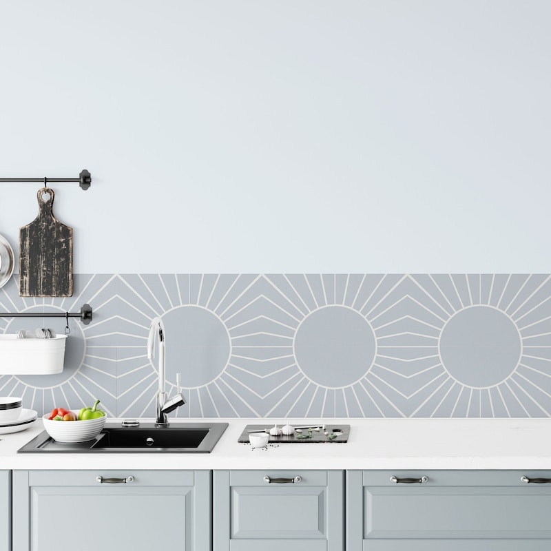 Blue Tile Stickers - Etsy