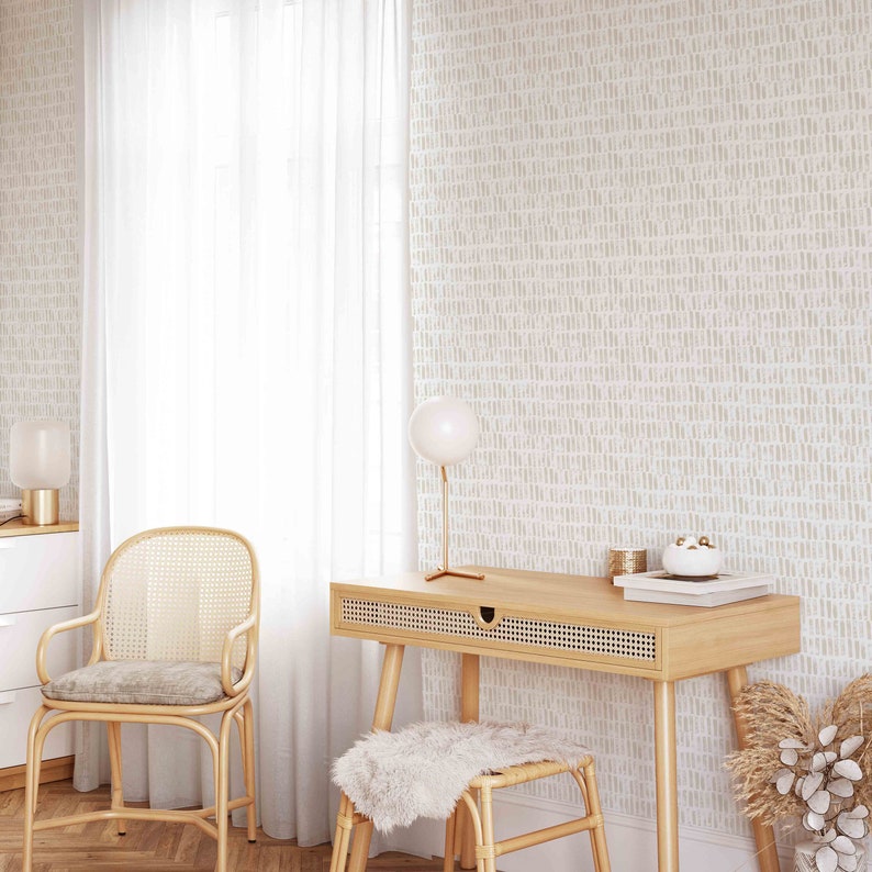 Paint Brush Dotted in Sand Wallpaper A151 Abstract Removable - Etsy