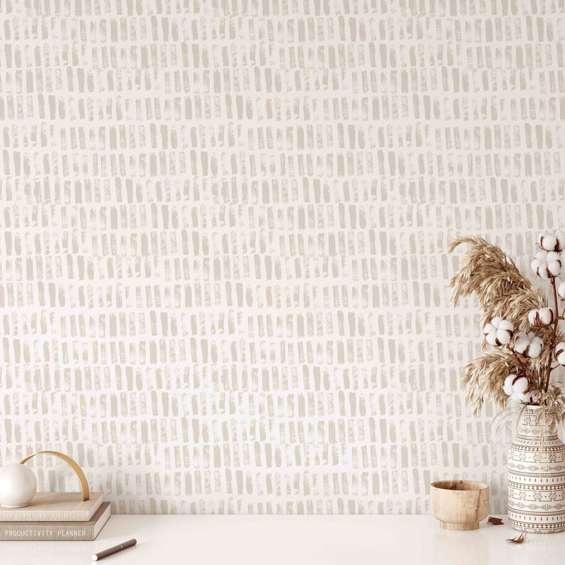 Paint Brush Dotted in Sand Wallpaper A151 Abstract Removable - Etsy
