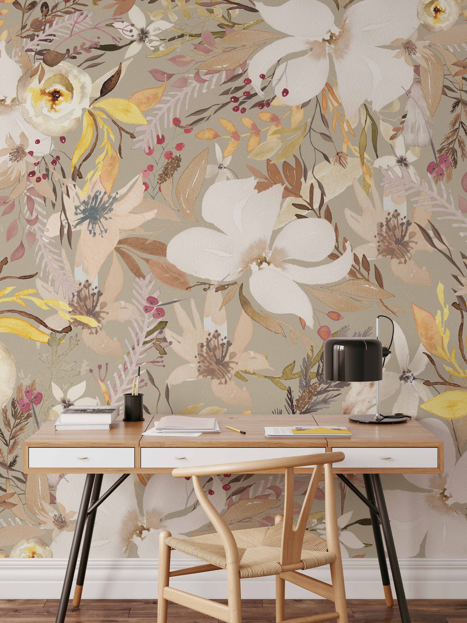 Wild and Neutral Mural KM150 Self Adhesive Large Scale | Etsy