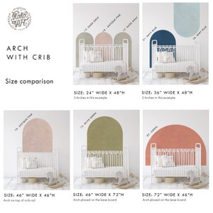 Antique Pink Arch Wall Decal: Minimalist Color Block, Peel and Stick - Etsy