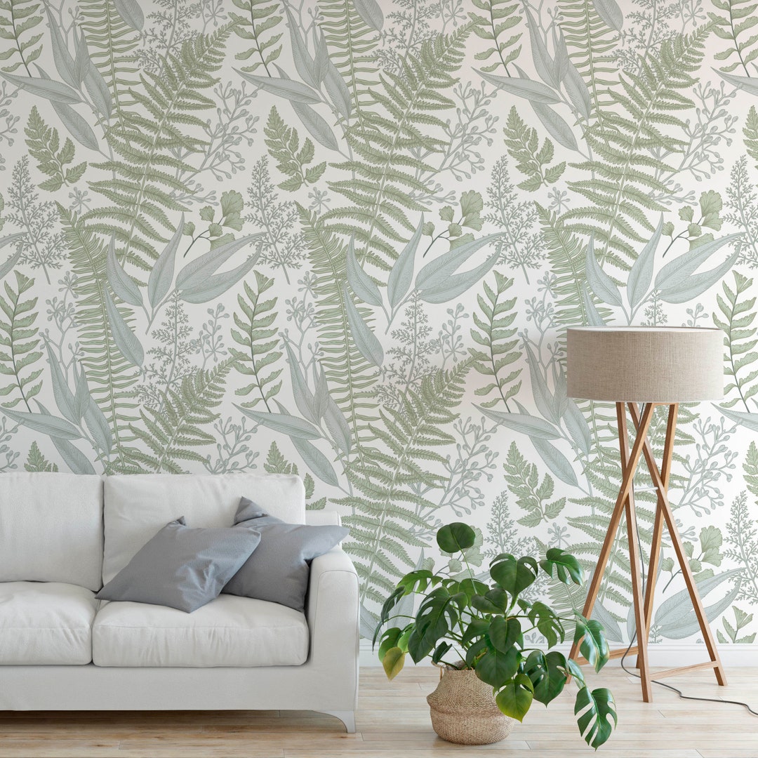 Light Foliage Fern E009 Removable and Repositionable Peel and Stick or ...