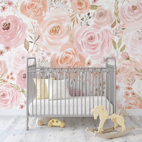 Pastel Floral Wallpaper - Etsy