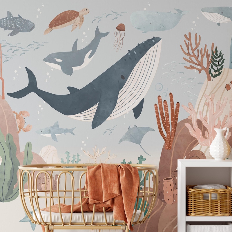 Ocean Wall Mural - Etsy