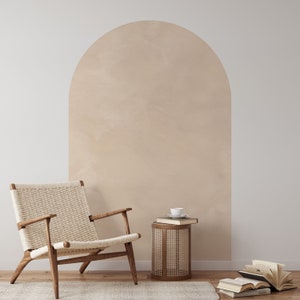 Neutral Color Block Arch Wall Decal: Peel and Stick Decor - Etsy
