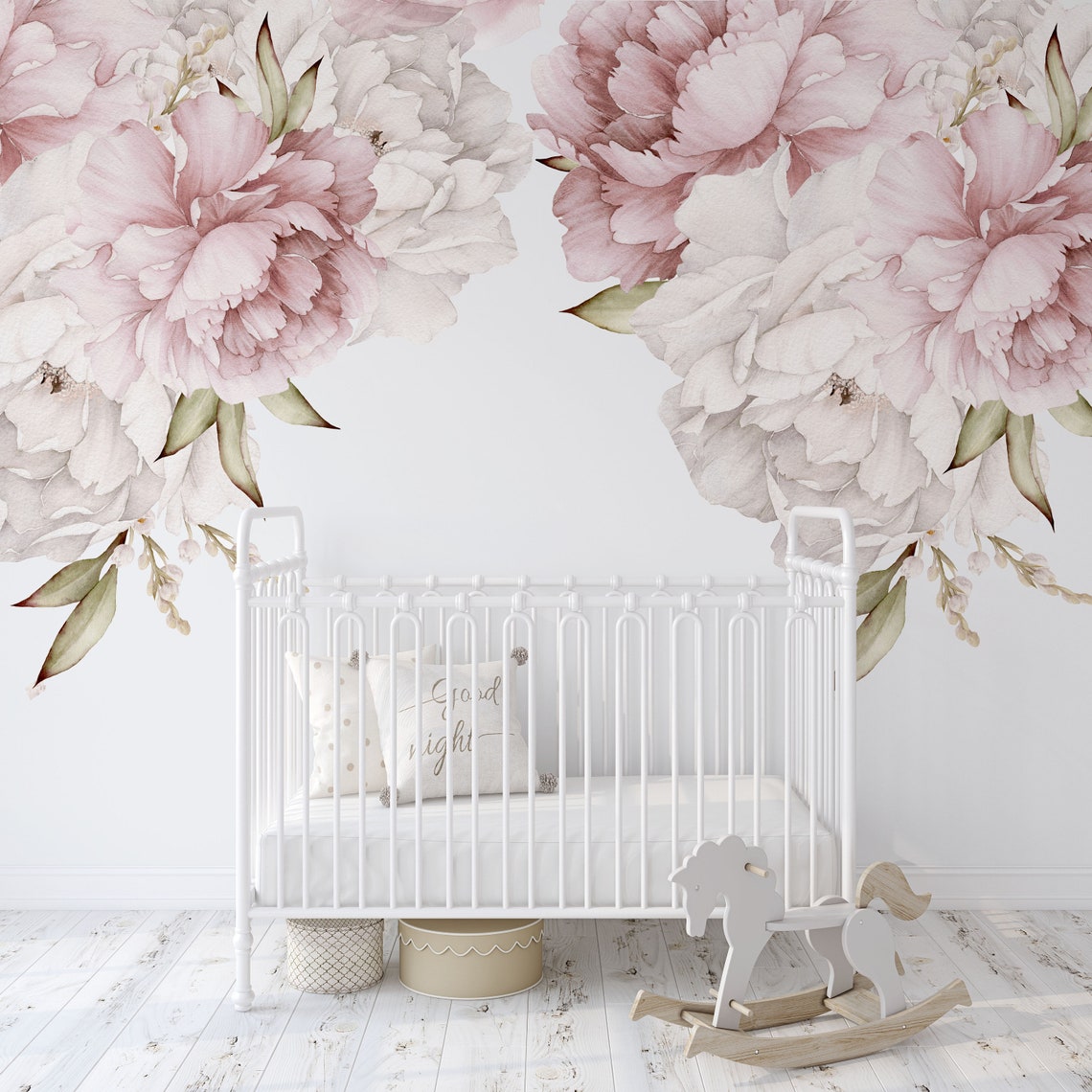 Sweet Pinky Peony Bouquet Decals D085 Nursery Floral Corner - Etsy