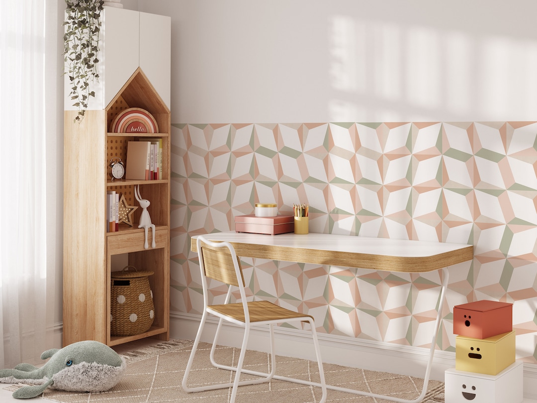 Pastel Vinyl Tile Decal Stickers Pack, for Floors Kitchen Stairs ...