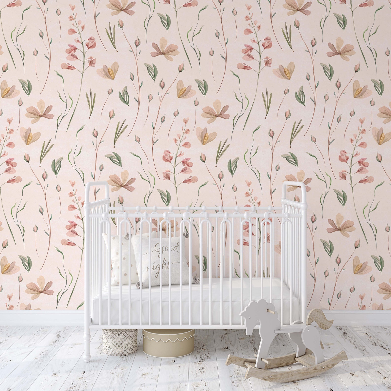 Botanical Wildflowers Mural KM213 Large Scale Wallpaper - Etsy
