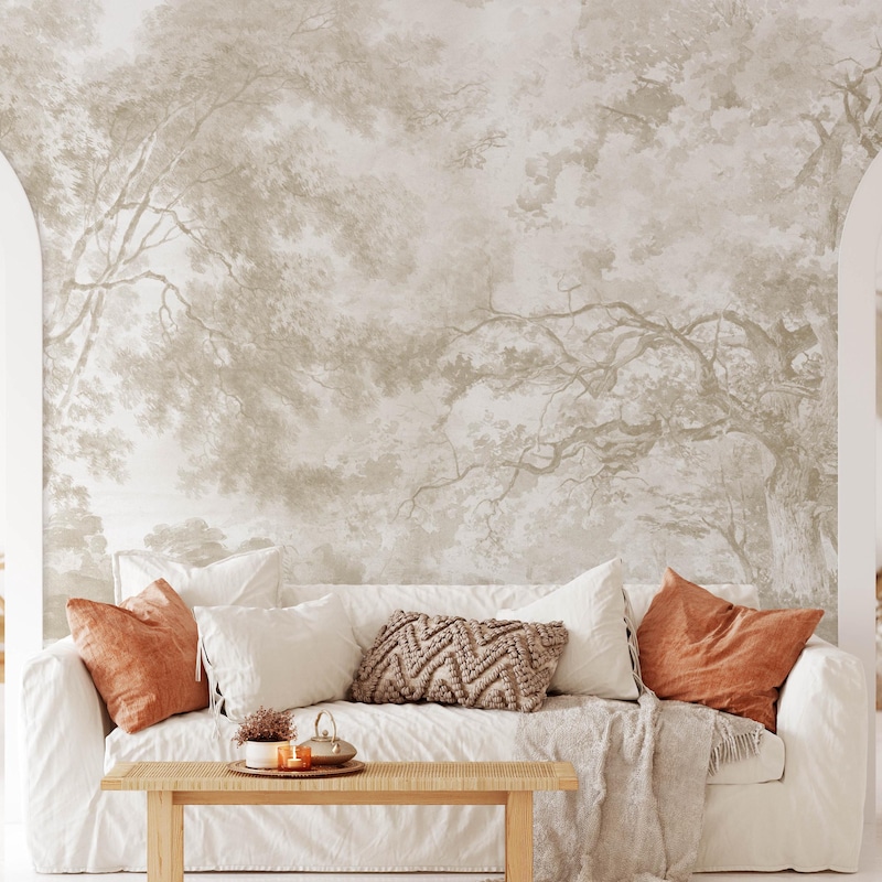 Neutral Scenic Wallpaper - Etsy