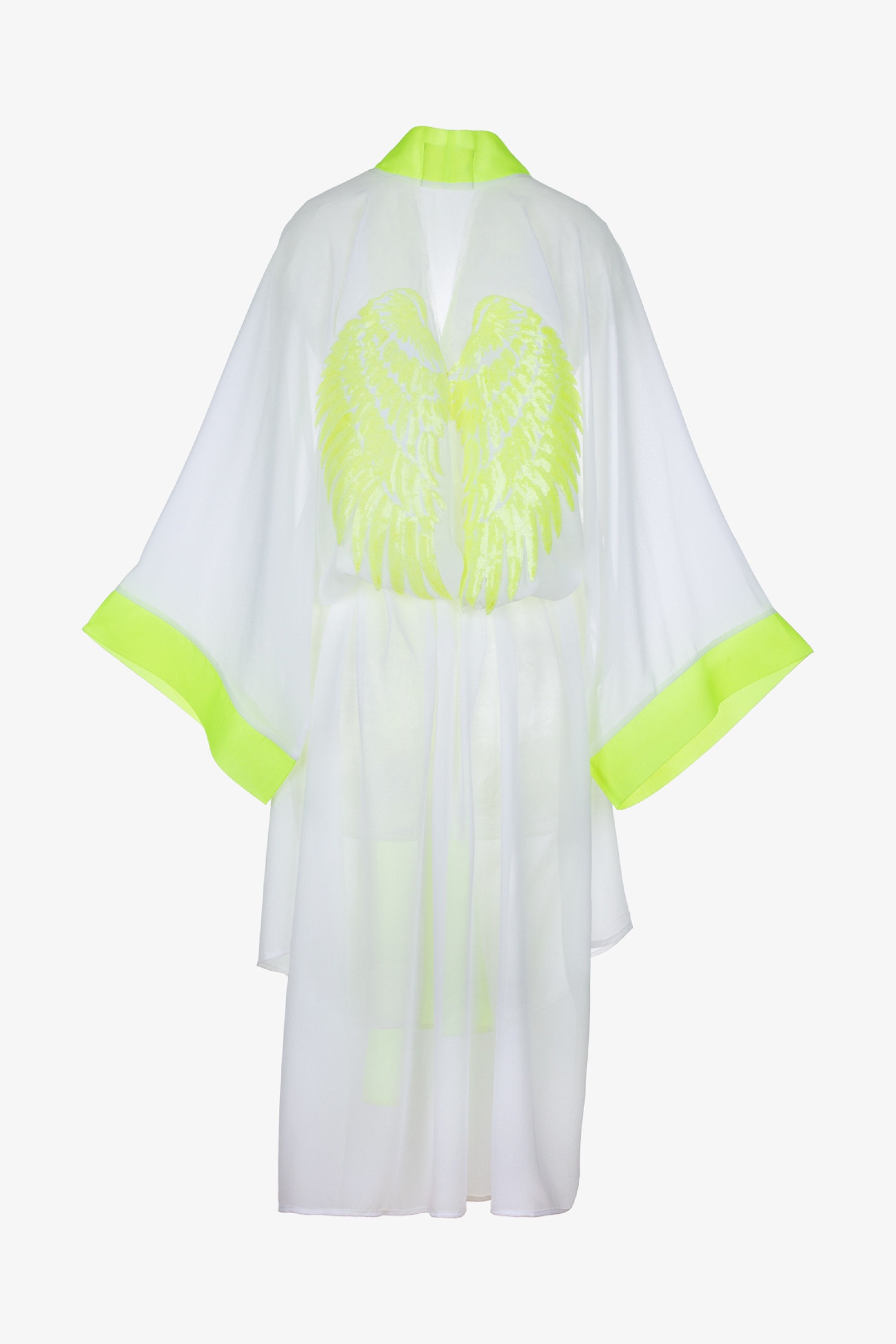 White Kimono, Sequin Angel Wing Robe, Beach Kaftan, Angel Kimono, Cover ...