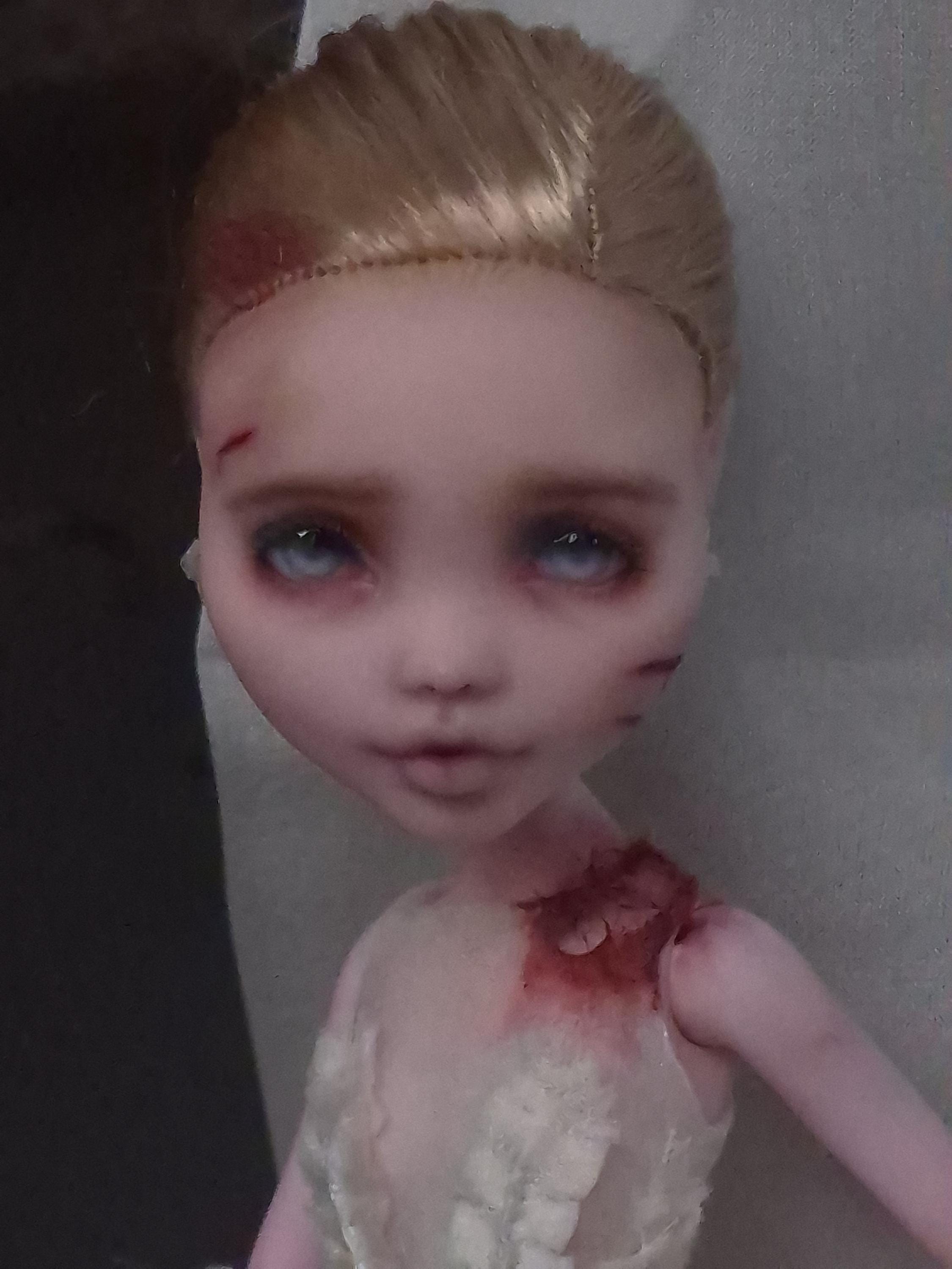 Zombie Ballerina Doll Odette Custom Repaint OOAK Monster High Draculaura - Etsy