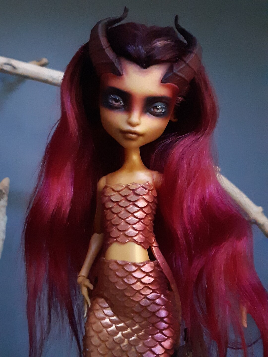 Sea Devil Mermaid OOAK Custom Repaint Monster High Gilda Goldenstag ...