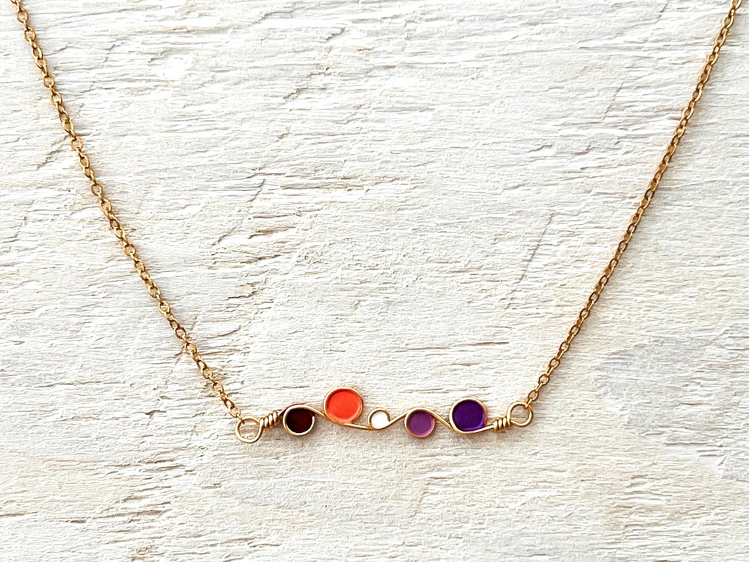 Rainbow LGBTQ Necklace. LGBTQ Pride Neclace. Lesbian Flag. Gay Pride ...