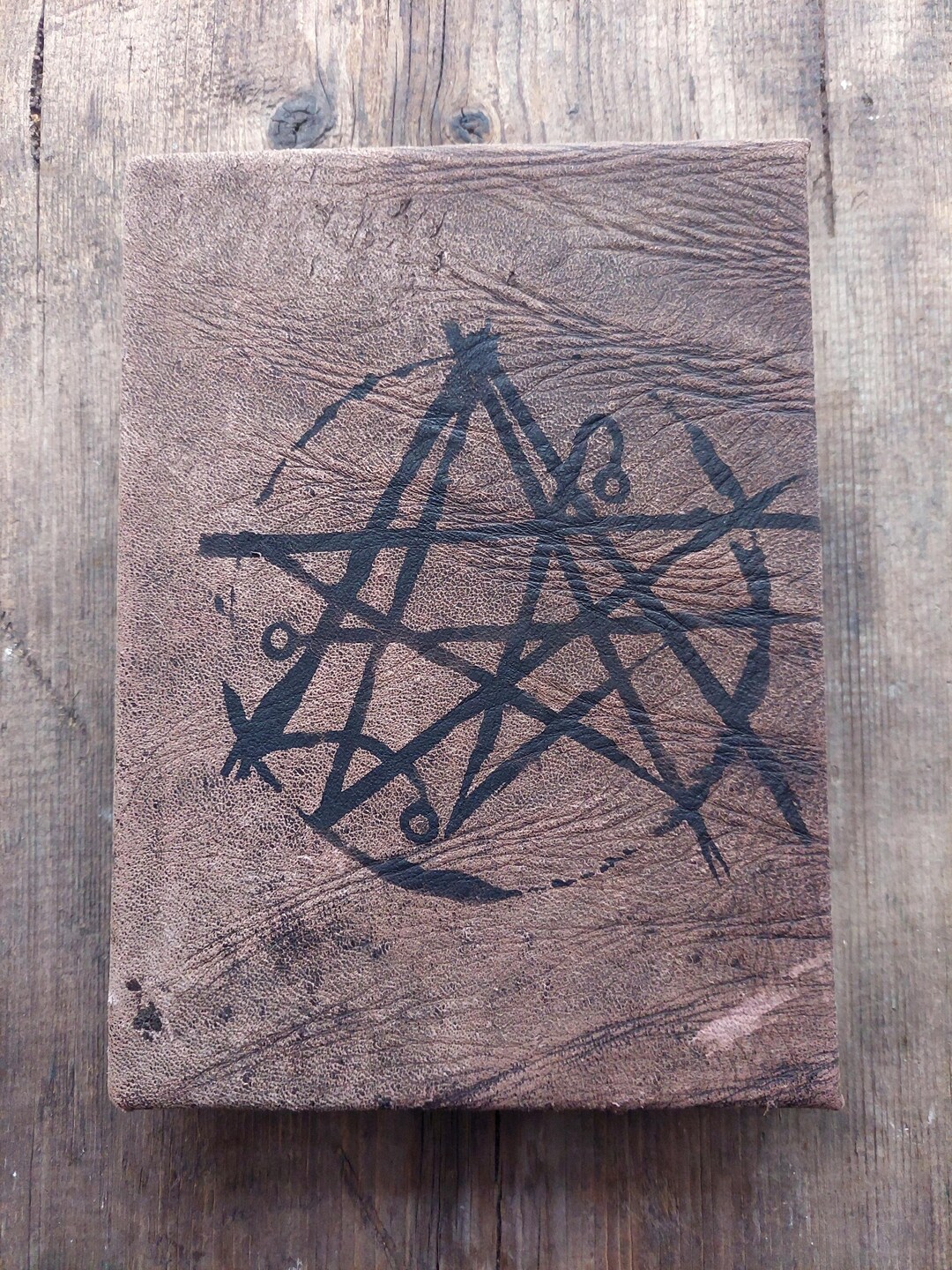 Necronomicon - Leather Bound Notebook - HP Lovecraft - Eldritch Sigil ...