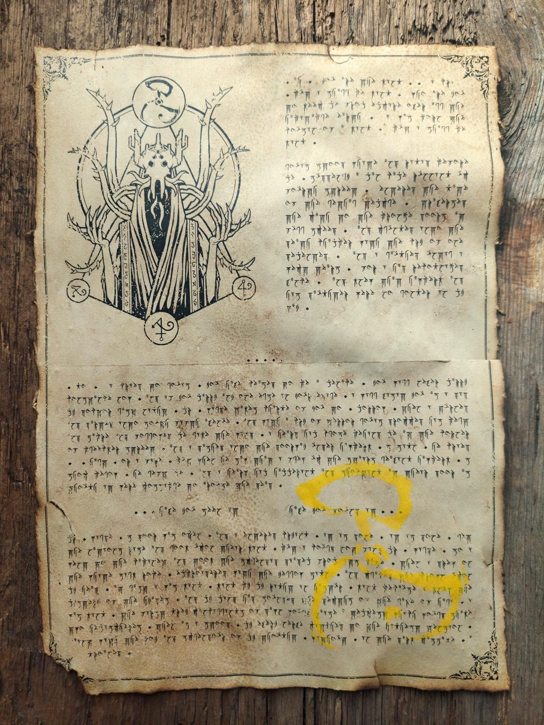 The King in Yellow - Yellow Sign - Lost Document - Lovecraft / RW ...
