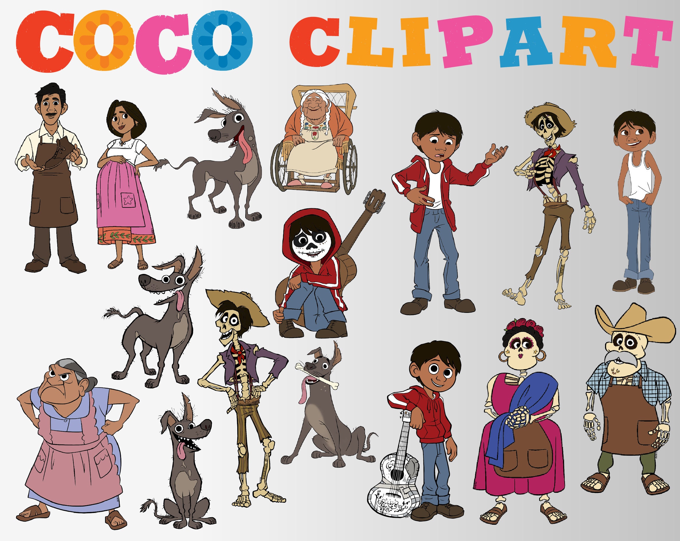 Coco movie 2017 Clipart 65 PNG Transparent Background | Etsy