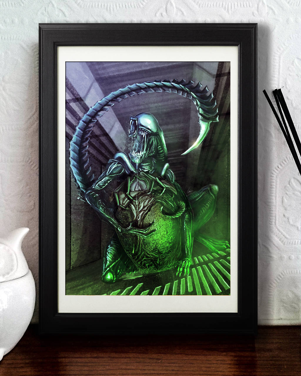 Alien XENOMORPH Art PRINT Alien Movie Poster Illustration | Etsy