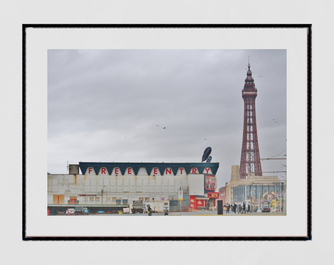 Blackpool Photography Print Blackpool Tower Central Pier Poster Gift - Etsy