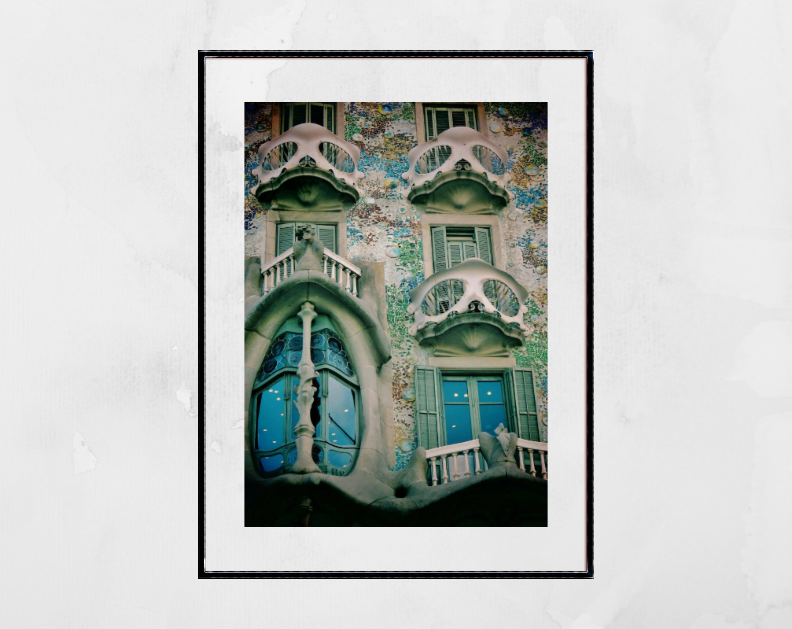 Casa Batlló Gaudi Print Barcelona Poster | Etsy UK