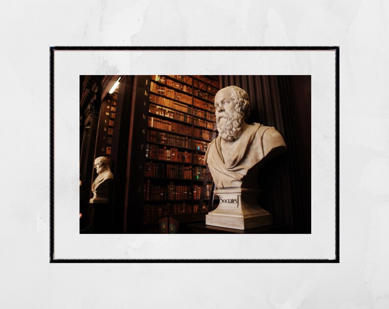 Socrates Print the Long Room Trinity College Dublin Wall Art - Etsy