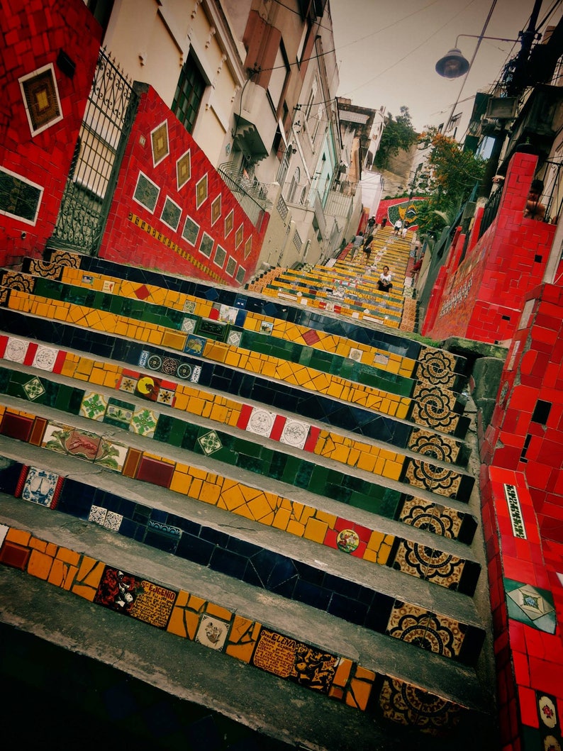 Rio De Janeiro Print Selaron Steps Brazil Photography - Etsy UK