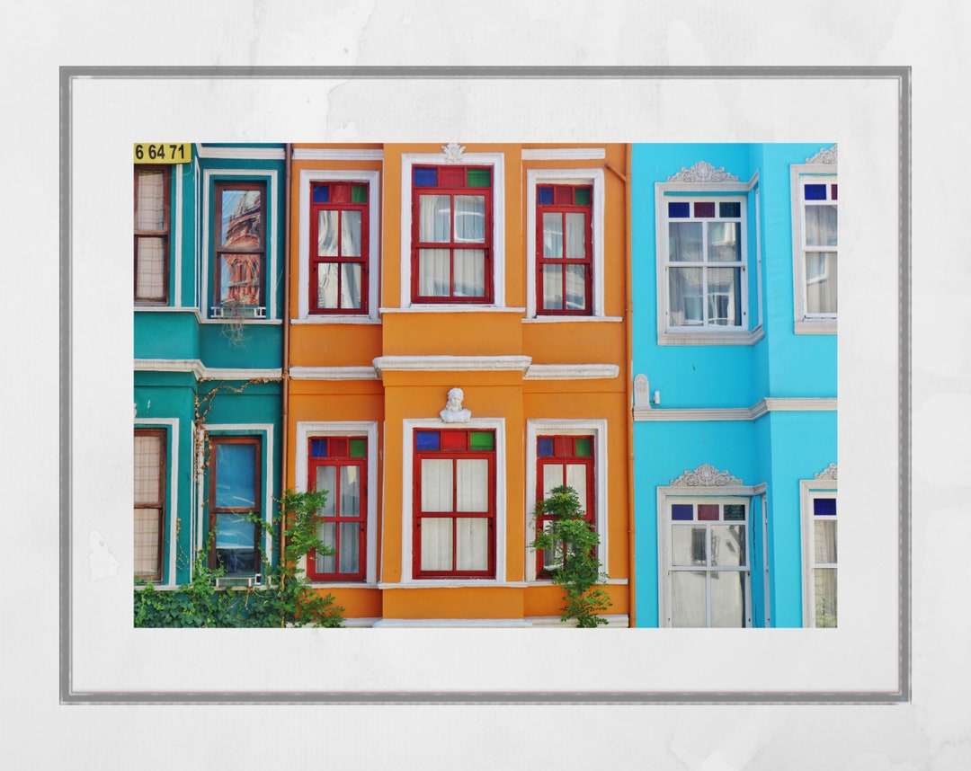 Balat Istanbul Colourful Photography Print Poster - Etsy