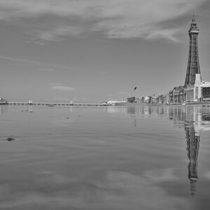 Blackpool Tower Reflection Photography Print Wall Art - Etsy UK