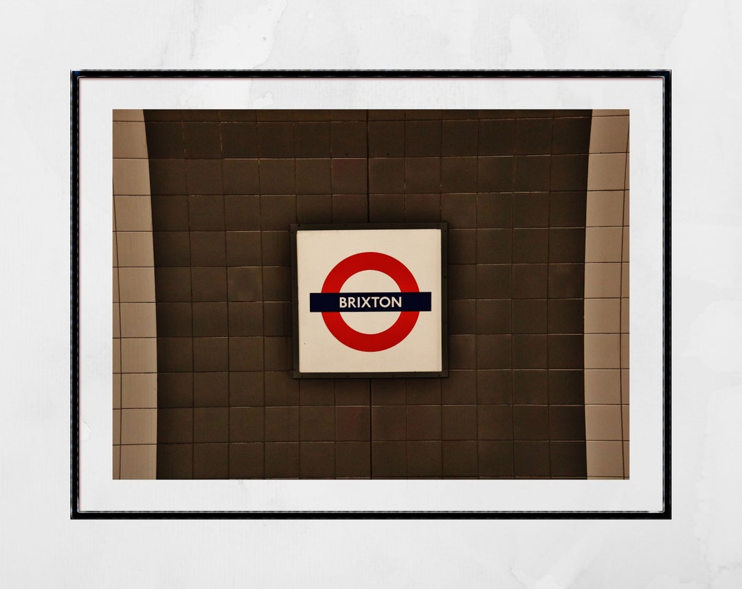 London Underground Poster Brixton Tube Station Wall Art - Etsy