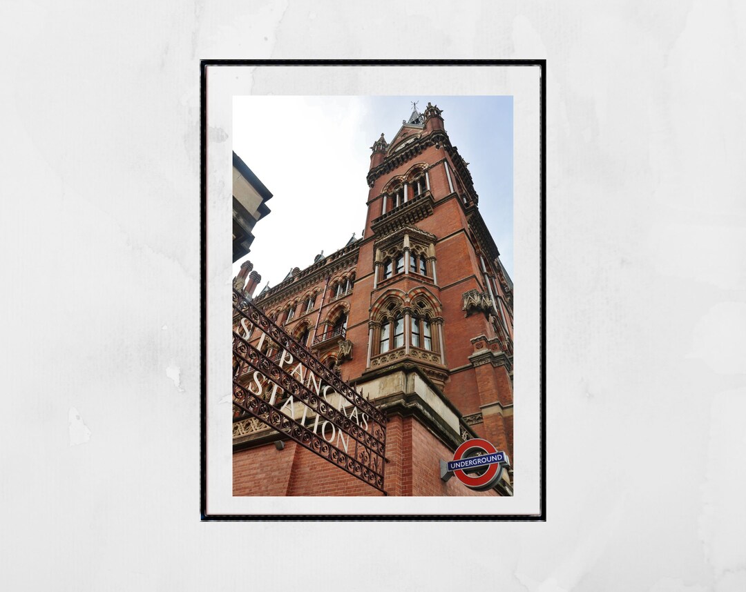 London Print St Pancras Station Photography - Etsy