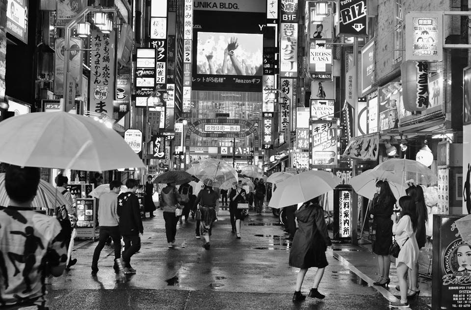 Shinjuku Tokyo Japan Black and White Photography Print - Etsy