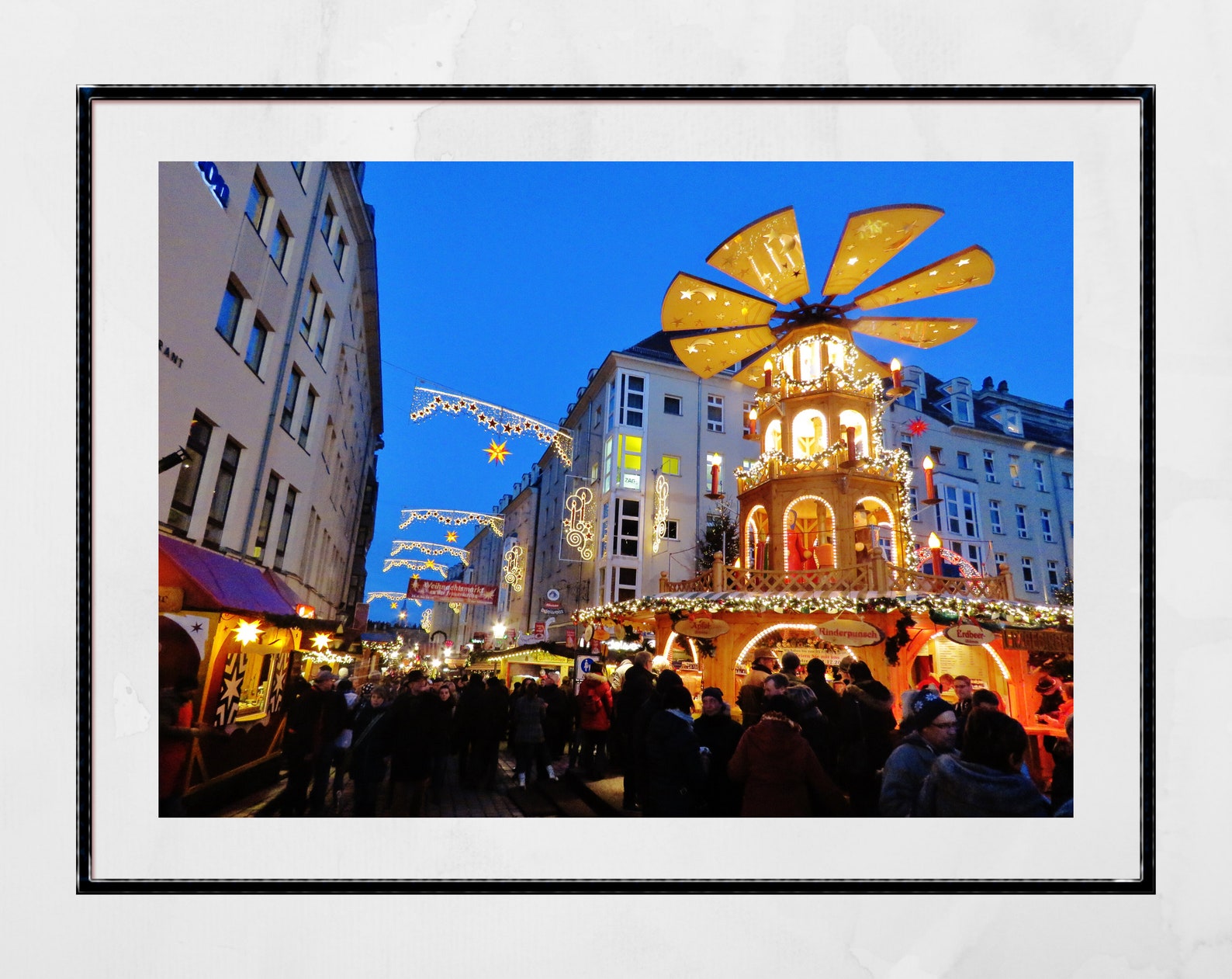 Christmas Decor Dresden German Market Print - Etsy UK