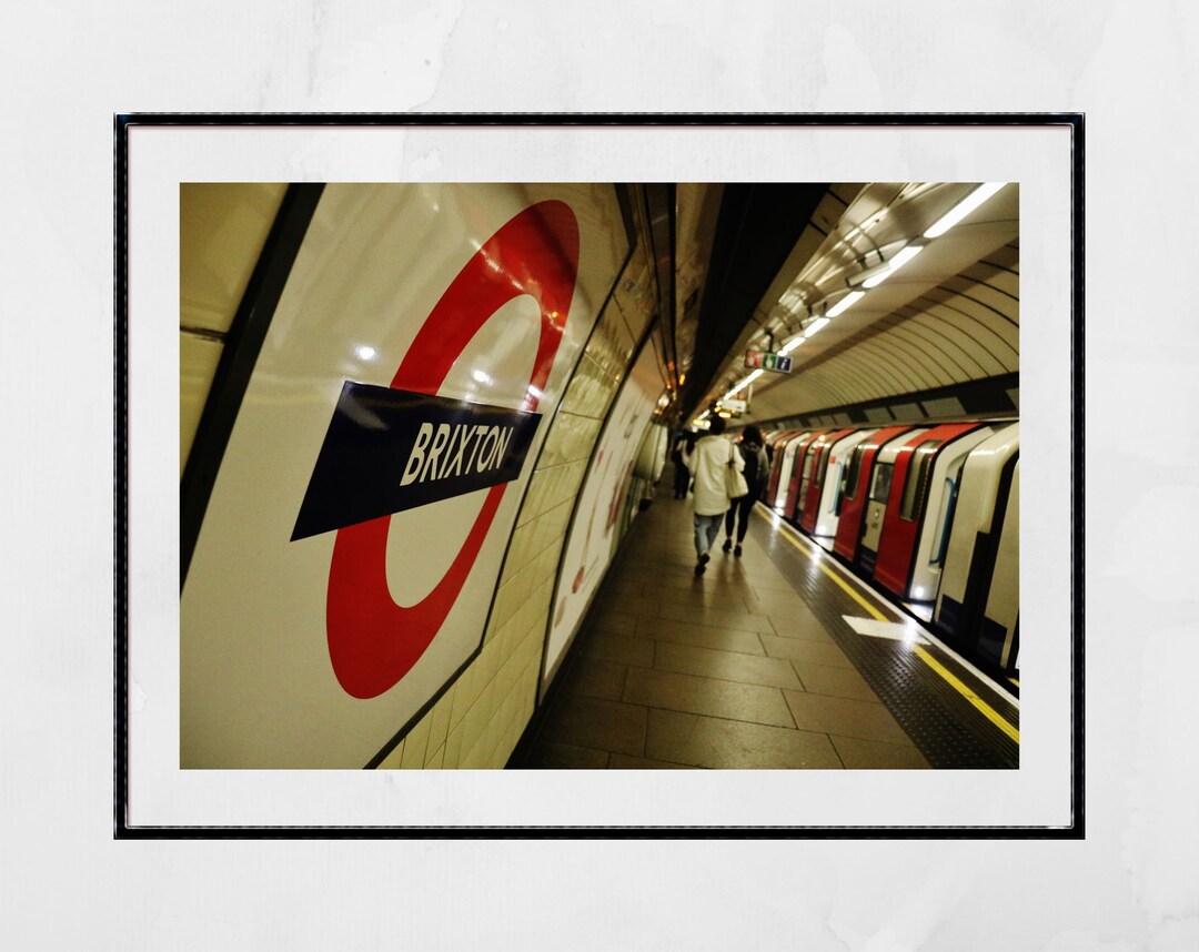 London Underground Poster Brixton Tube Station Print - Etsy