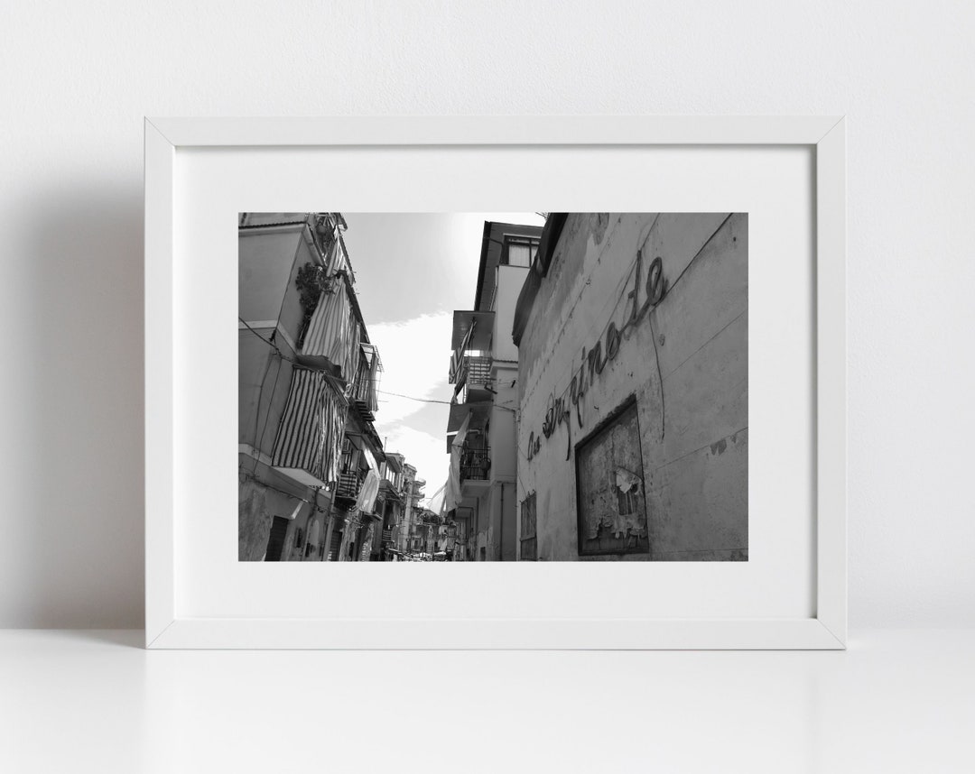 Borgo Vecchio Palermo Sicily Black and White Print Street Photography ...