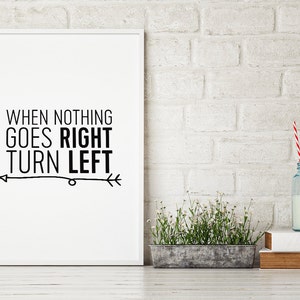 Inspirational Printable Poster for Your Home or Office When Nothing ...