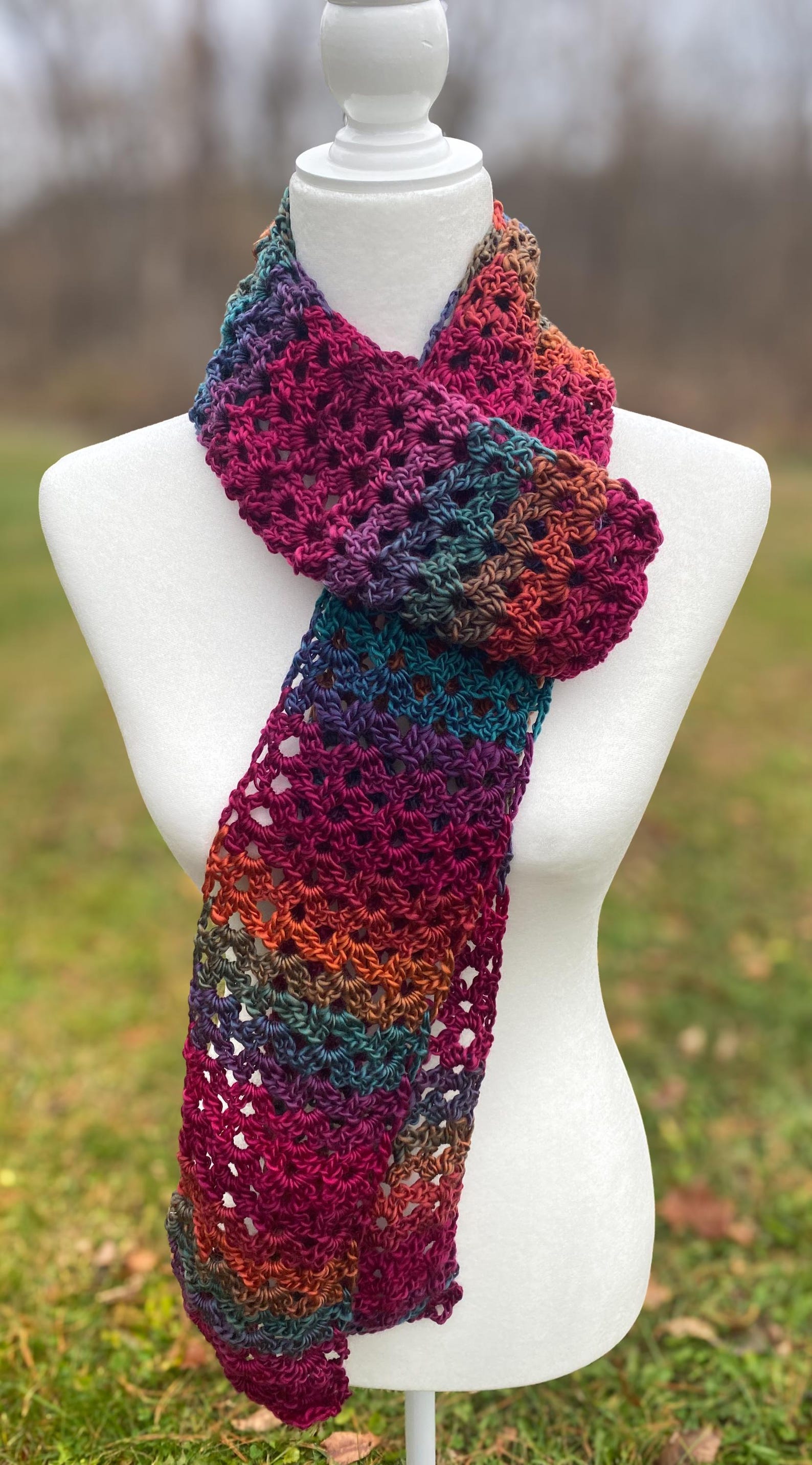 Elegant Lacy Crochet Scarf - for All Seasons - Etsy