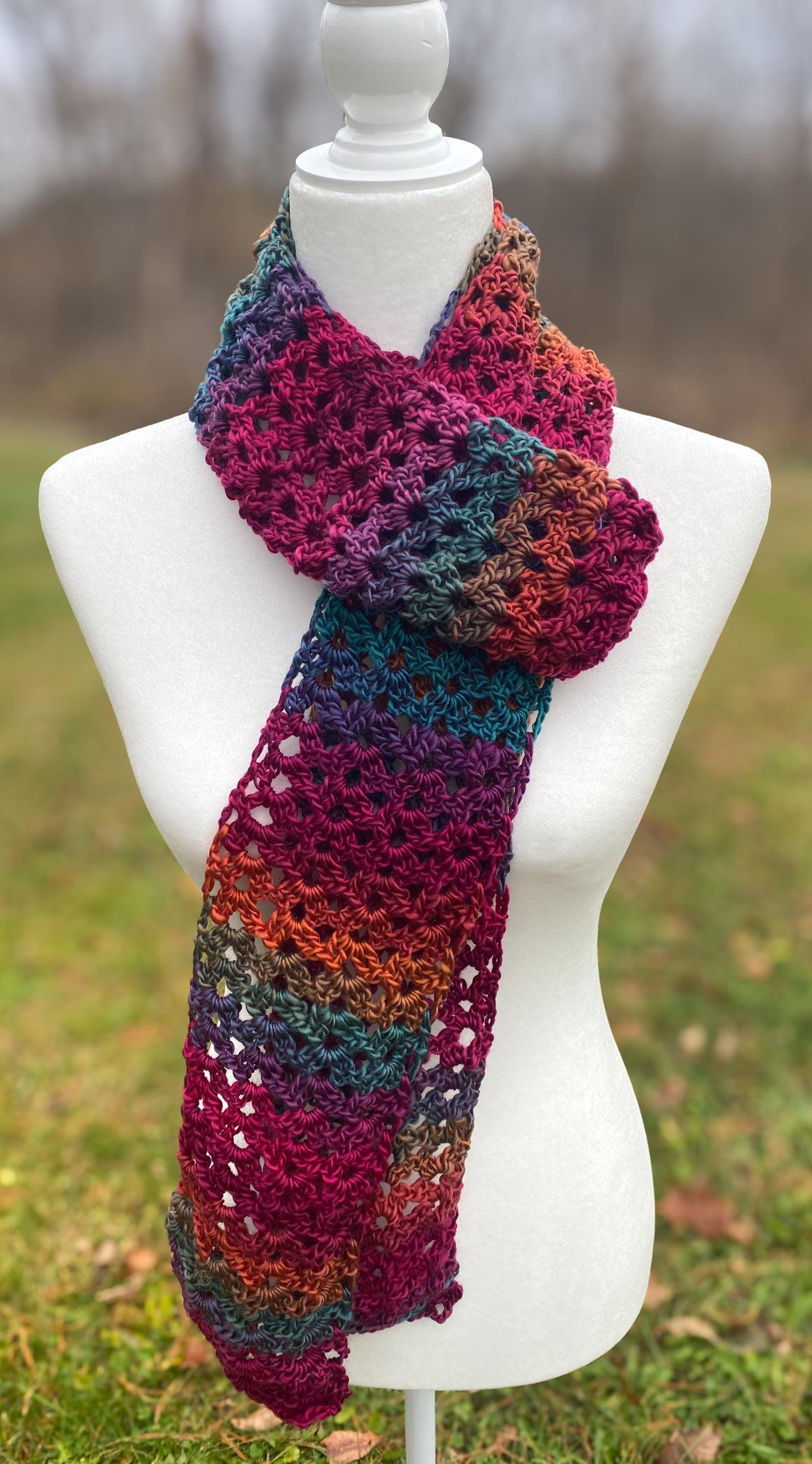 Elegant Lacy Crochet Scarf - for All Seasons - Etsy
