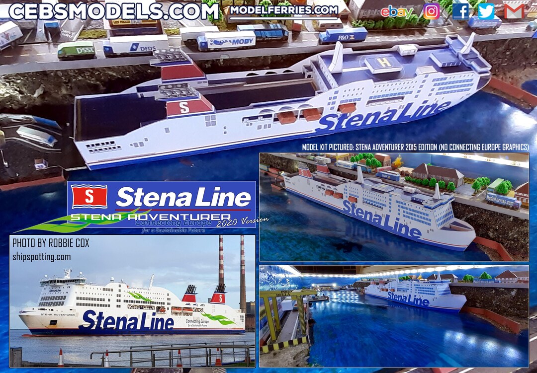 Stena Adventurer (2020 Version) Model Ferry Card Construction Kit - Etsy
