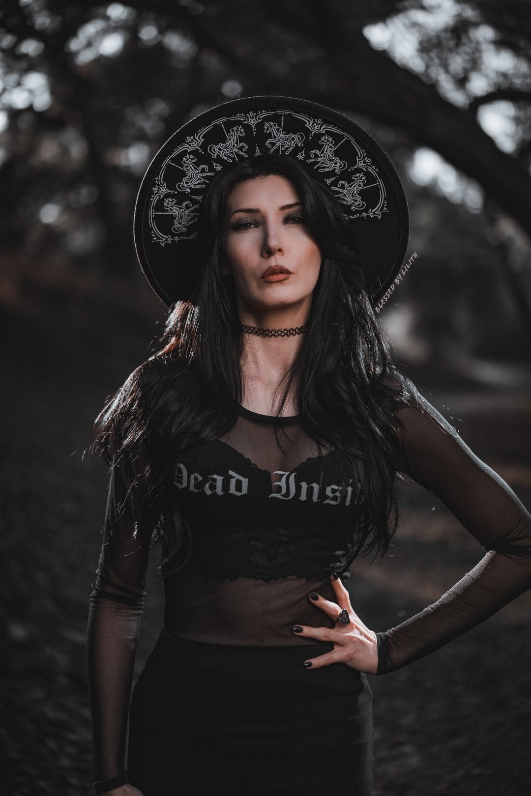 Dead Carousel - Fedora Black Hat Witch - Etsy