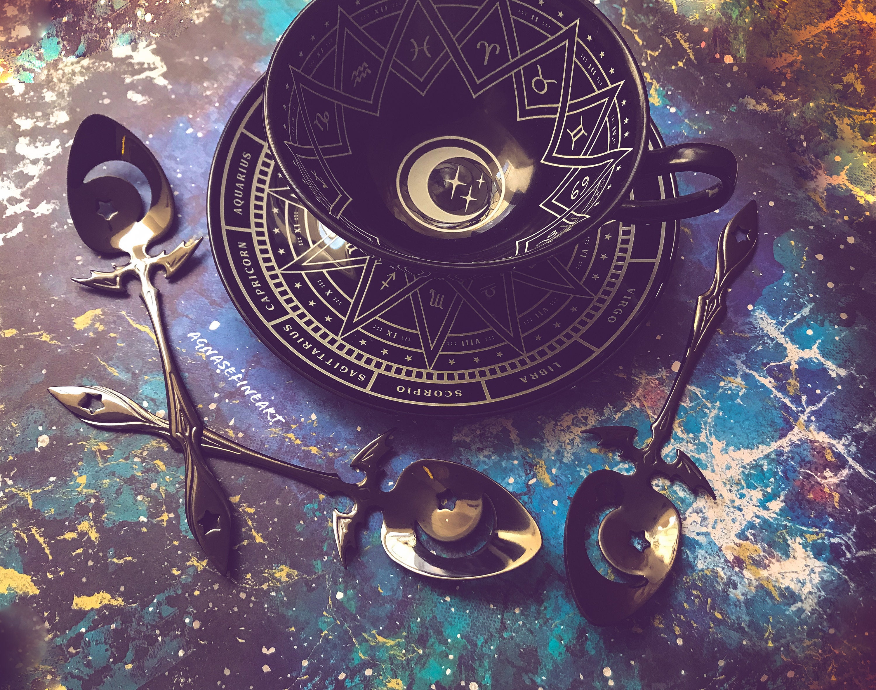 Witchy Moon Spoons Witch - Etsy