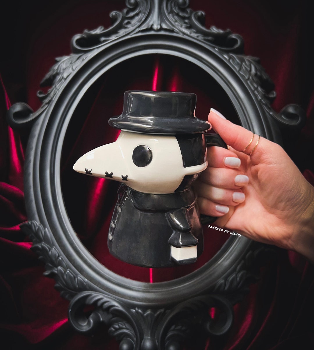 Cute Plague Doctor Mug - White Mask - Etsy