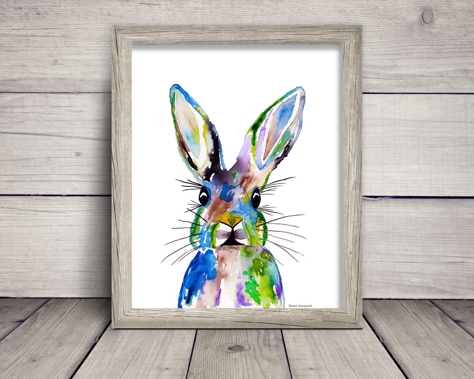 Bunny Print Bunny Painting Bunny Gift Bunny Wall Decor - Etsy