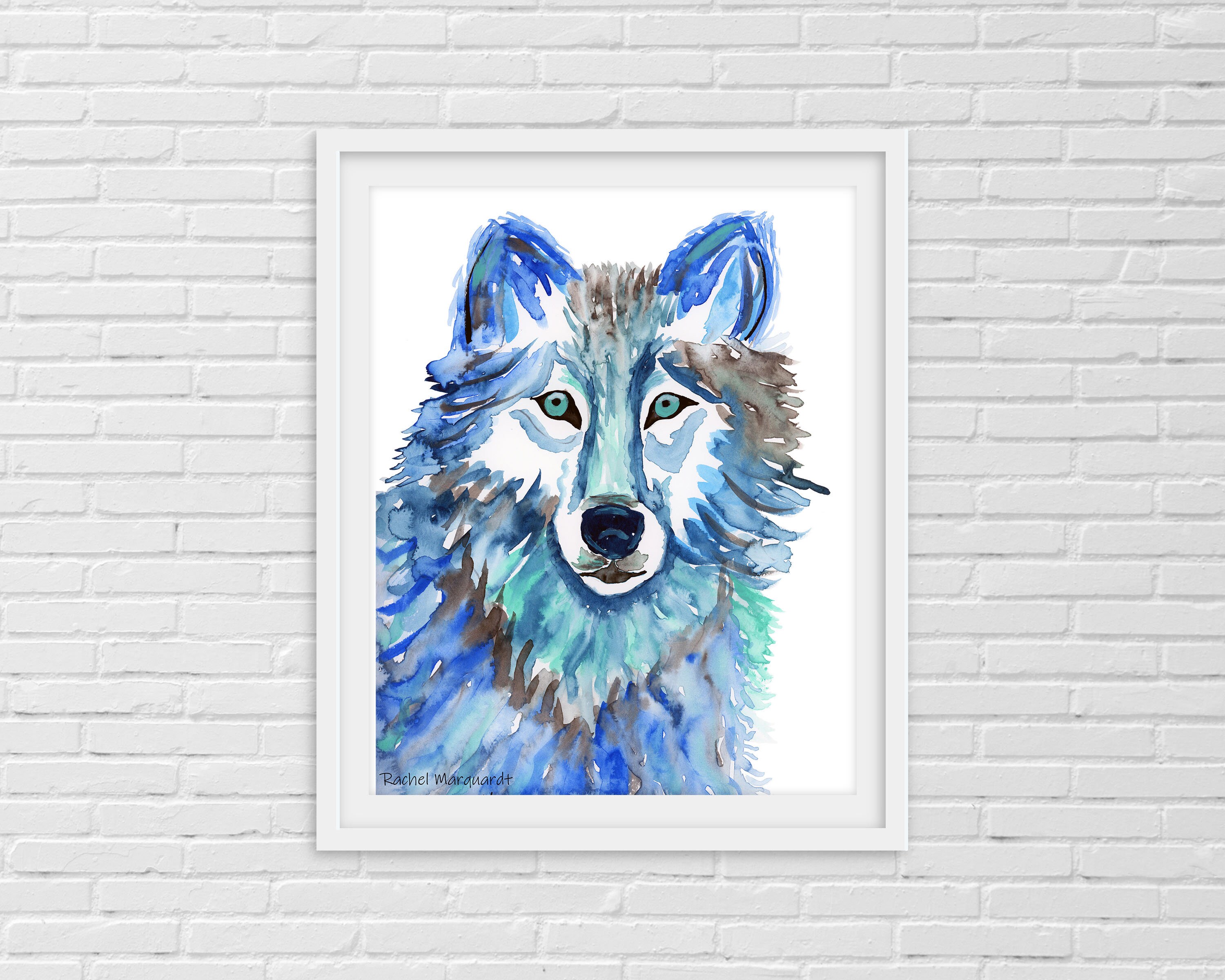 Wolf Print Wolf Painting Wolf Wall Decor Wolf Gifts - Etsy UK