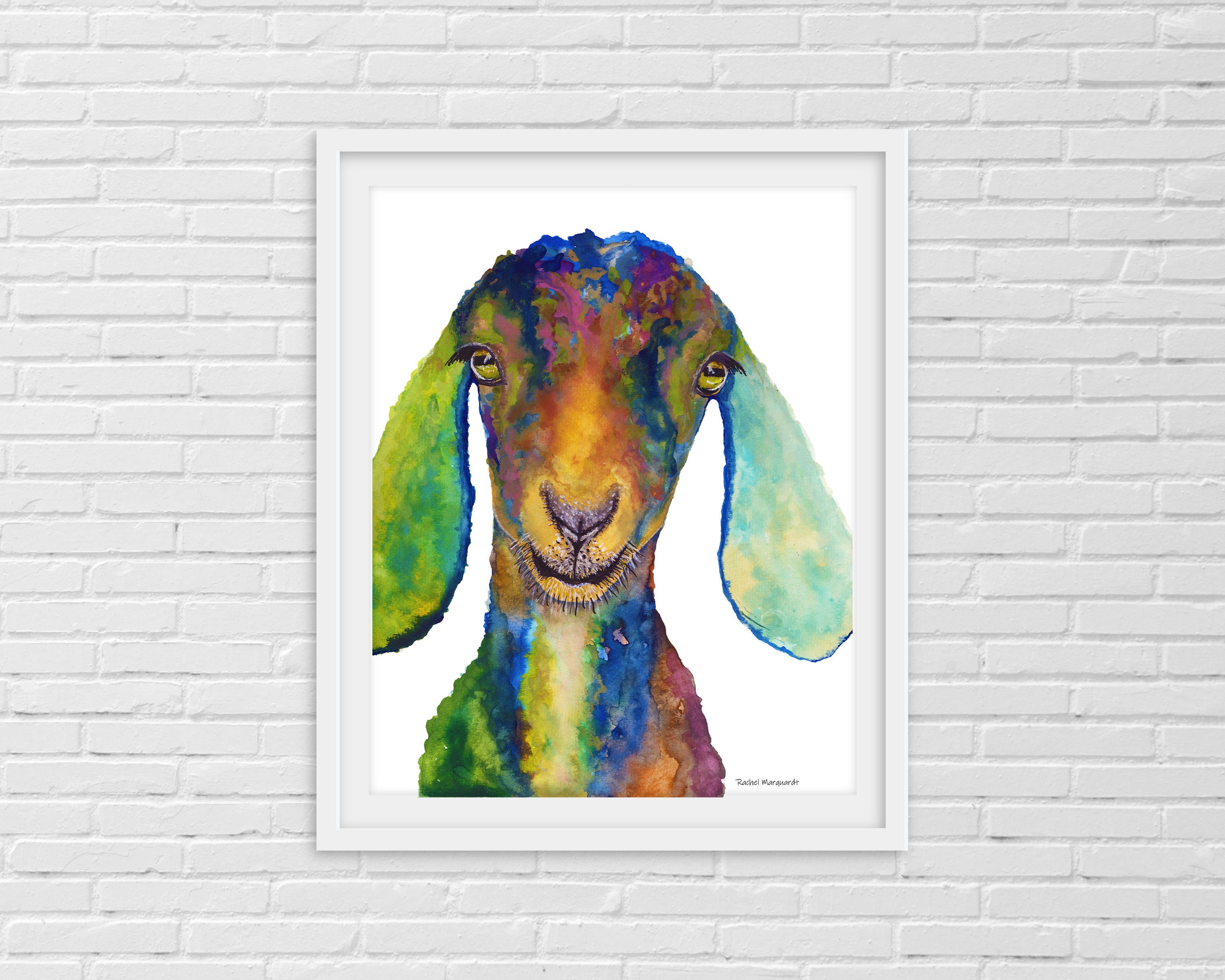Goat Print Goat Painting Goat Wall Art Goat Wall Decor - Etsy Ireland