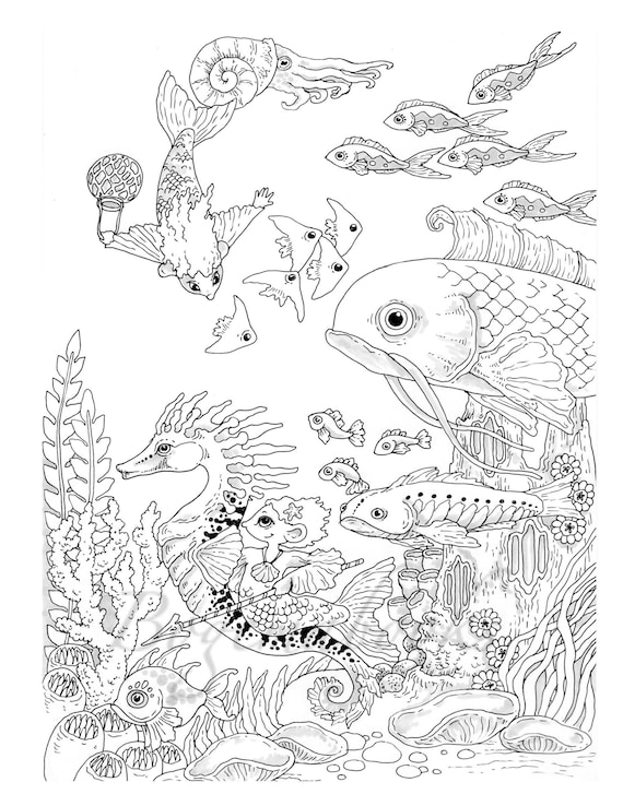 Fish Coloring Pages Advanced