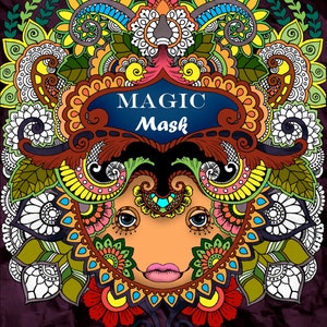 Magic Mask Adult Coloring Book (coloring Pages PDF, Coloring Pages ...